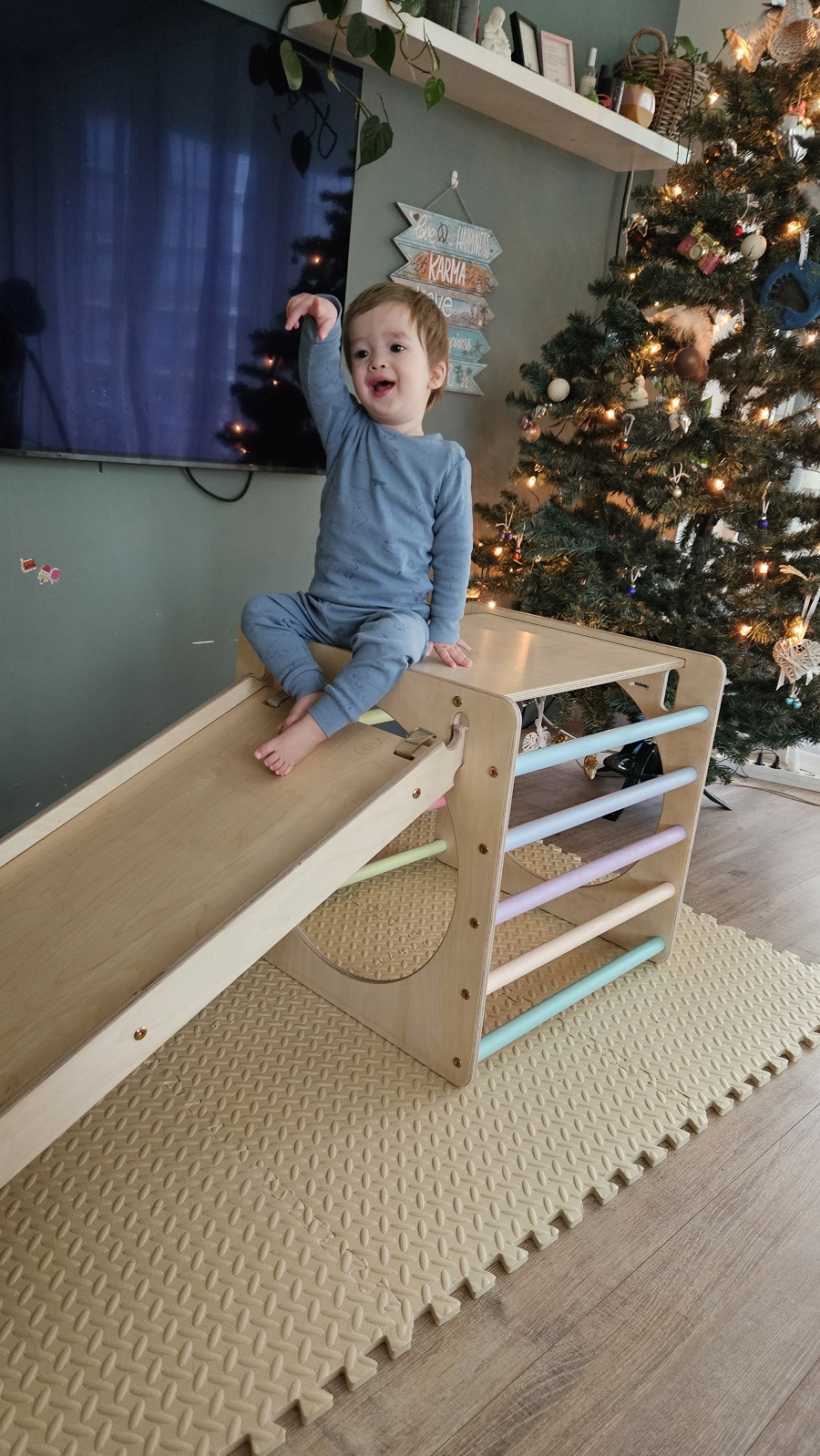 Hét ultieme speelgoed: een houten klimrek voor binnen!